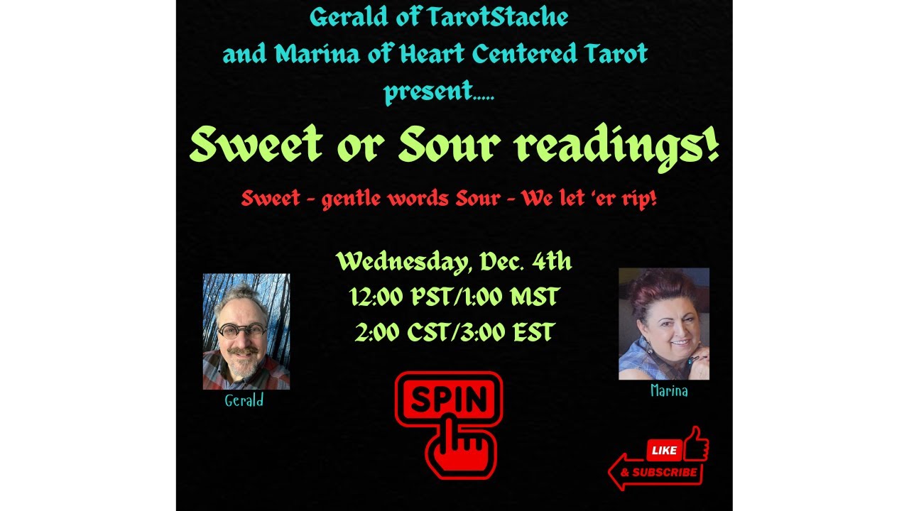 SWEET OR SOUR readings with Gerald - YouTube