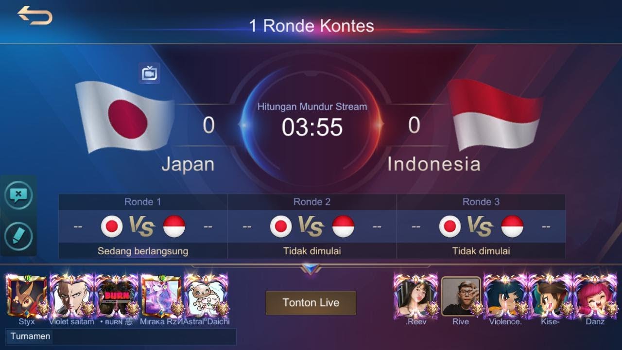 INDONESIA VS JAPAN | MOBILE LEGENDS KONTES - YouTube