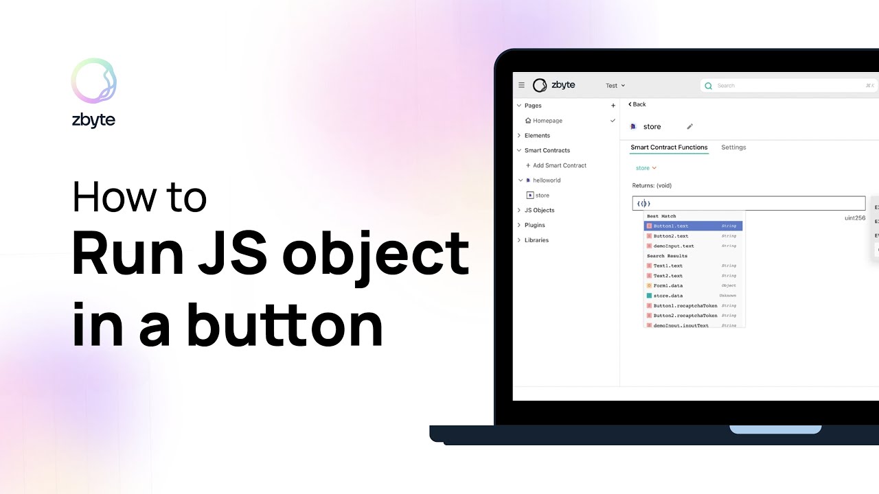 How To Run JS Object In A Button Zbyte io YouTube How To Run JS Object In A Button Zbyte io YouTube