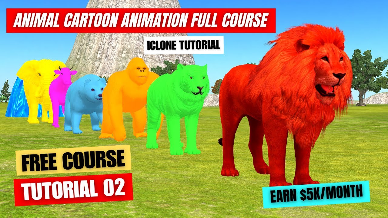 iClone Tutorial For Beginners - Create Animal Cartoon Animation - 3d ...