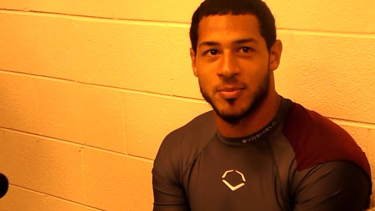 Virginia Tech quarterback Logan Thomas following the Hokies' 42-7 win ...