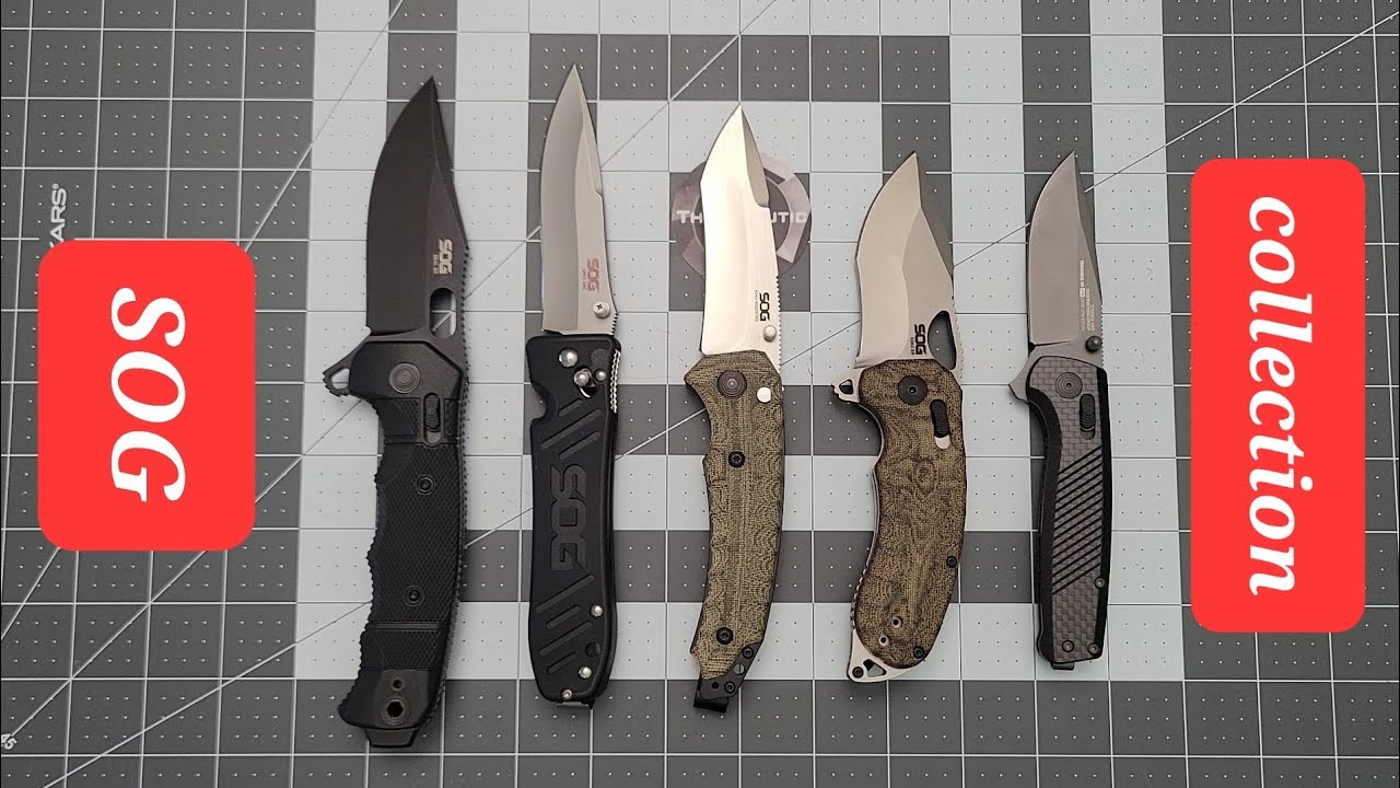 My SOG Knives collection #knifecollection #atherapeuticedge - YouTube