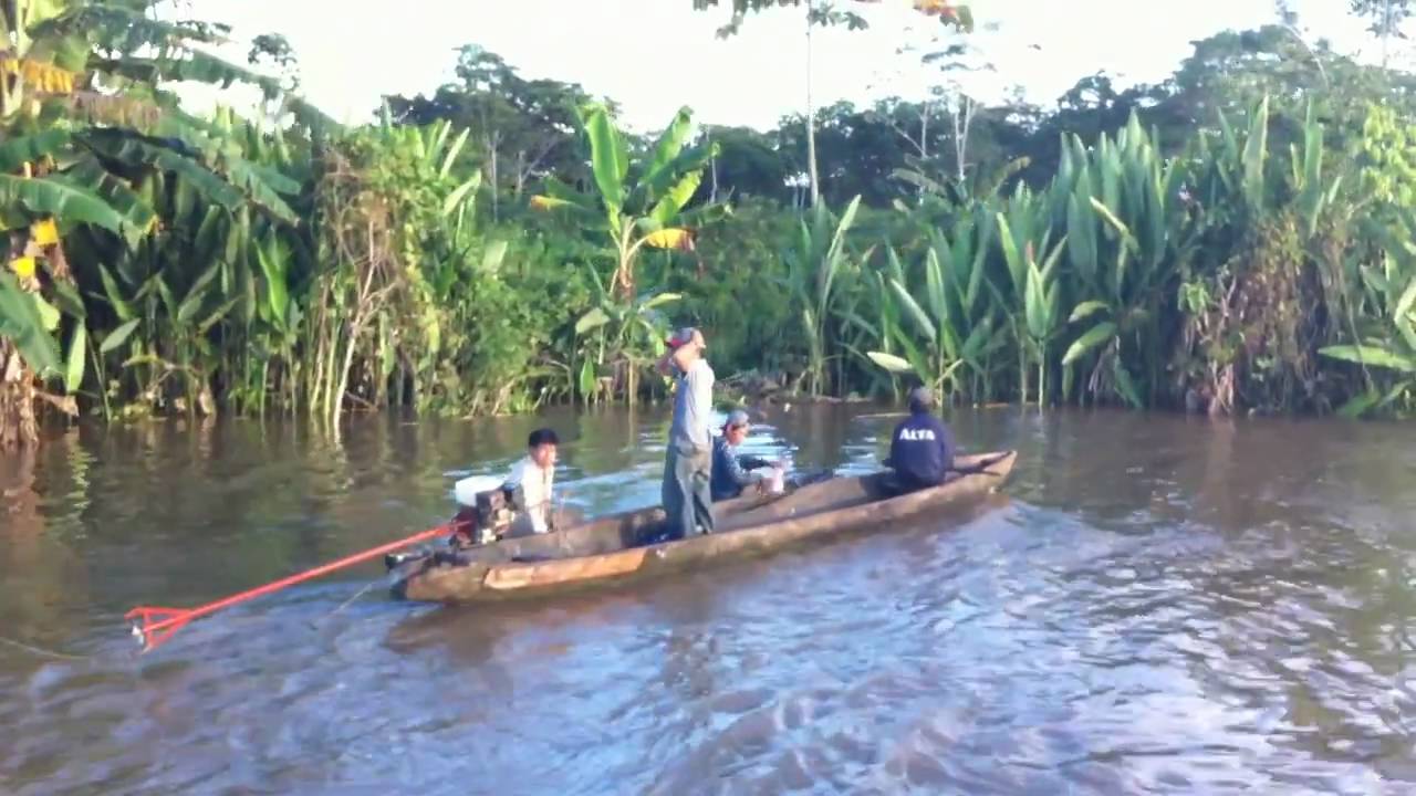 Canoe fisher on Amazon river near Iquitos, region Loreto, Peru - YouTube