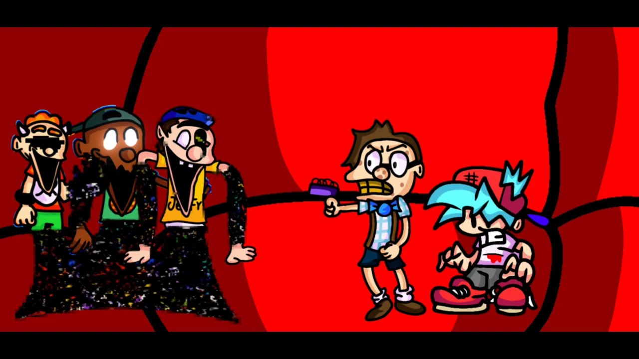 FNF x Pibby Concept(Stuck Together)vs Junior,Joseph and Jeffy(CREDITS ...