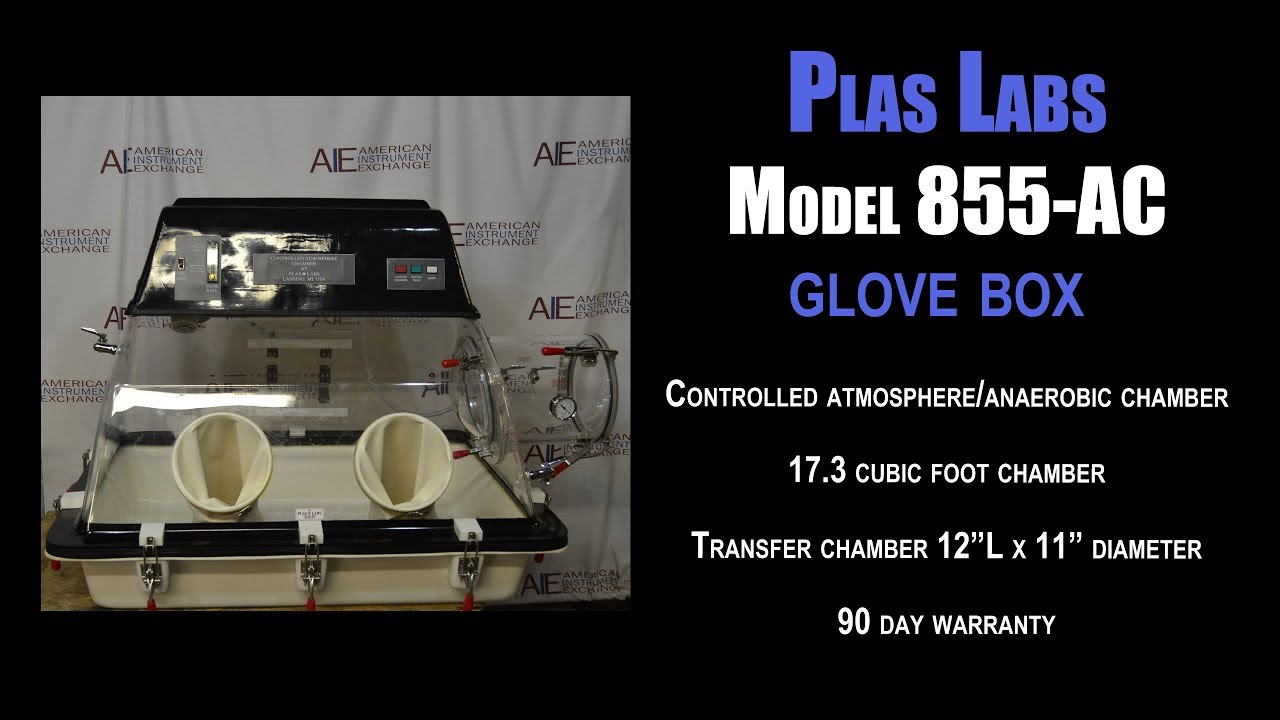 Plas Labs 855-AC controlled atmosphere/anaerobic chamber (2735D GLOVE ...