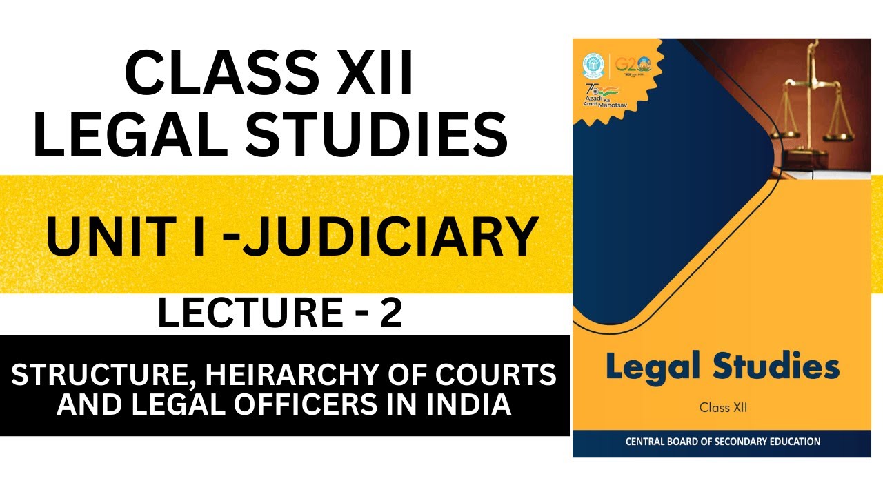 CLASS XII – Legal Studies – NCERT – Unit I – Judiciary – Lecture 2 # ...