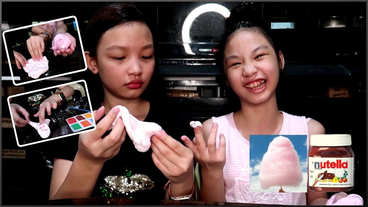 AUREA'S FAILED NUTELLA SLIME | Perfect Cotton Candy Slime of Alexa ...