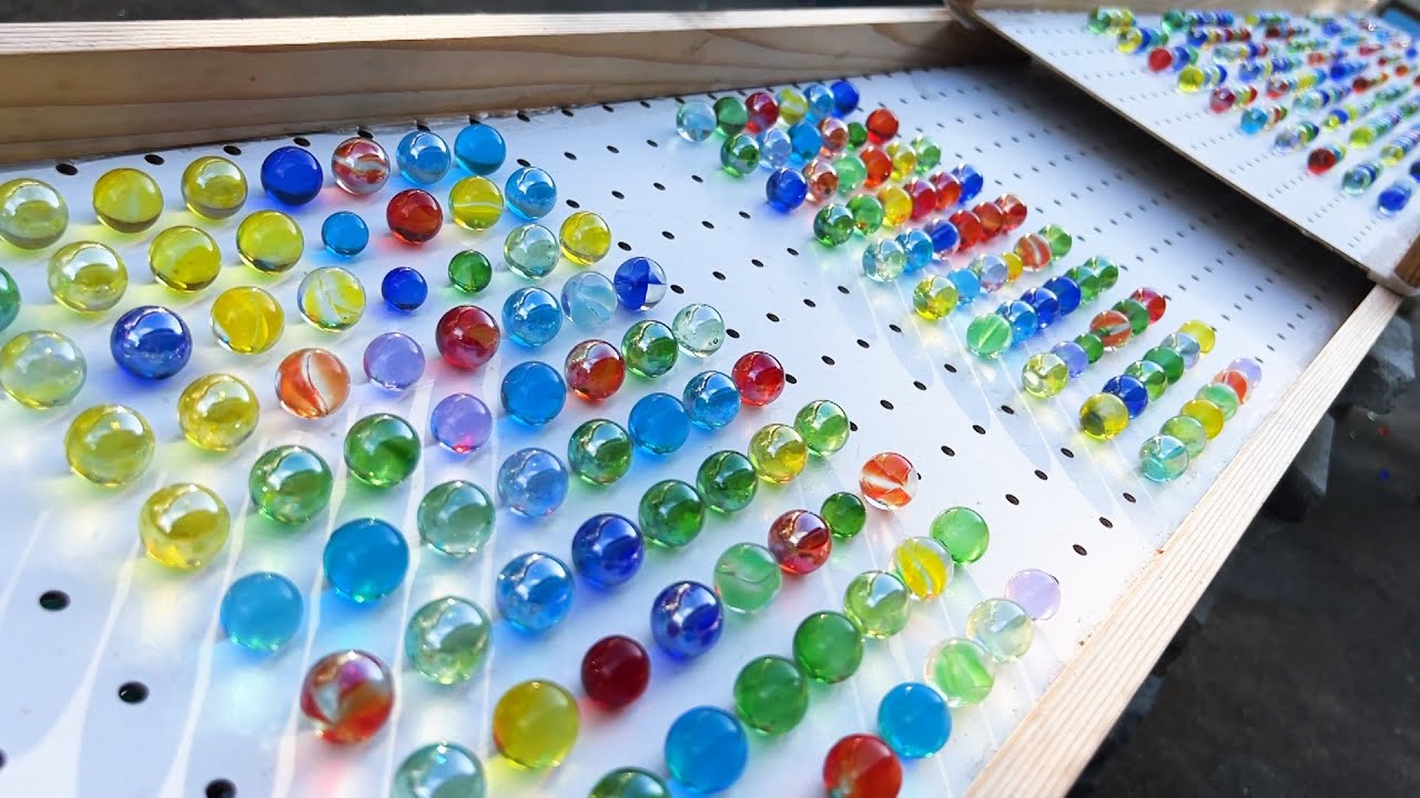 Marble Run ☆ 1000 marbles x 2 course & transparent pipe launch pad ...