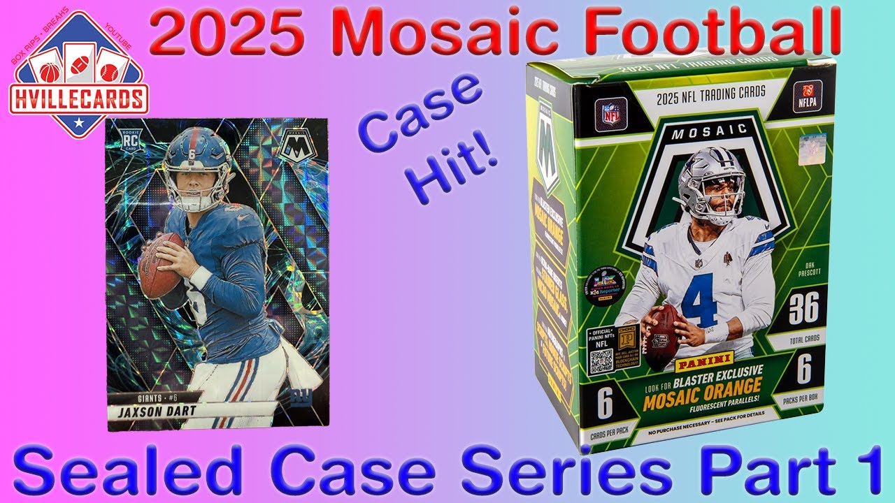 Another Case Hit! With 2025 Mosiac Football Blaster Case Series Part 1 ...