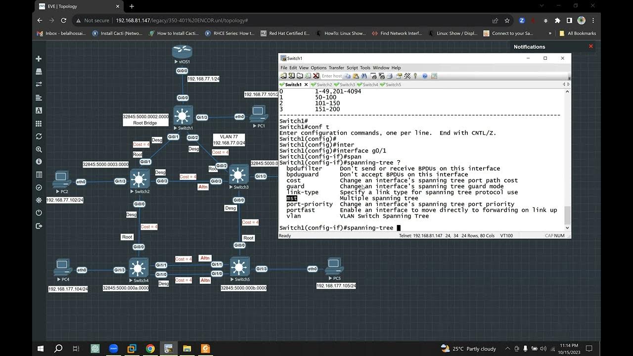 CCNP Enterprise (ENCOR)- Chapter 4. Multiple Spanning Tree Protocol- Part2 - YouTube