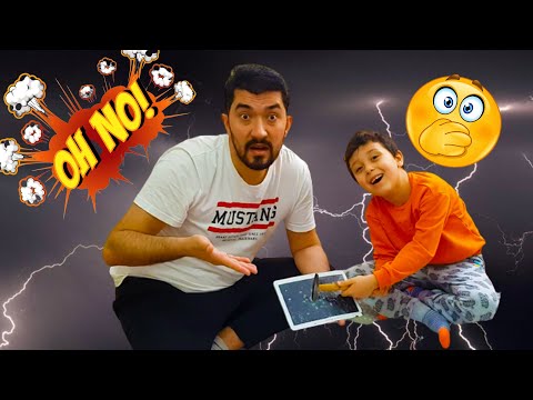 KIŞKIRTMA!! BABAMIN TABLETİNİ ÇEKİÇLE KIRDIM! ( ÇILDIRDI )