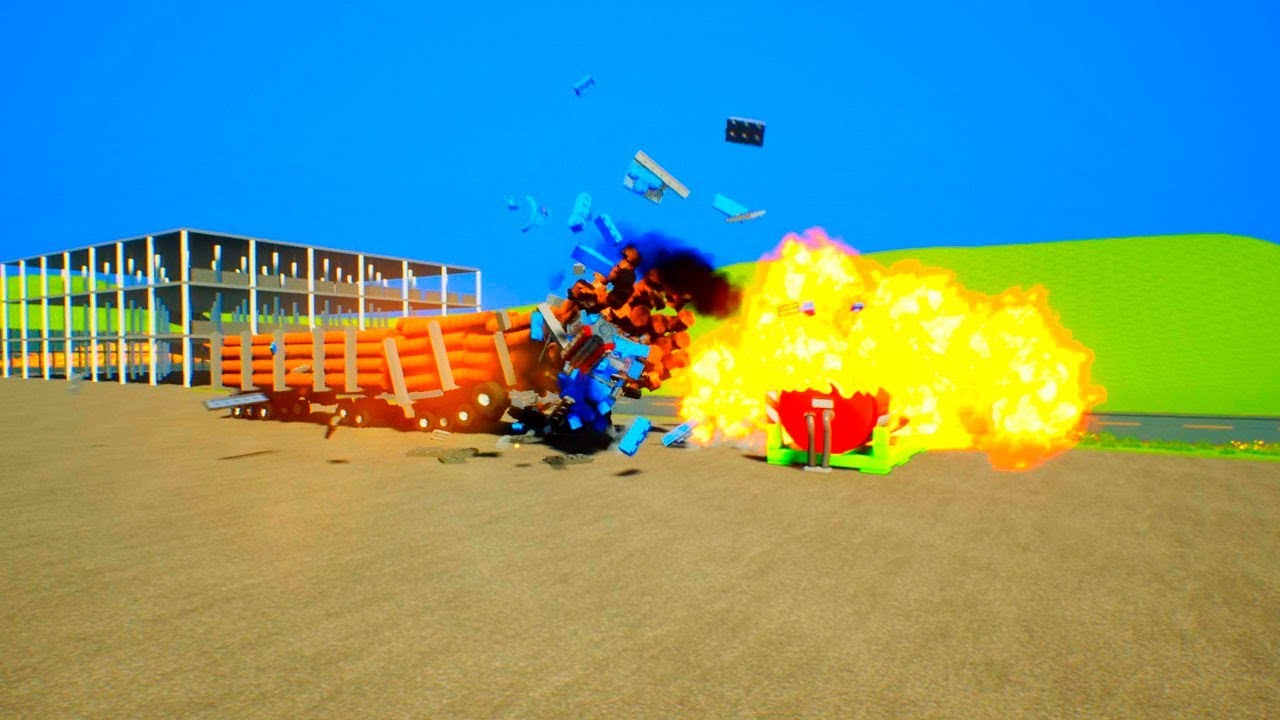 Lego Cars Destruction Explosions Compilation #1 | Brick Rigs - YouTube