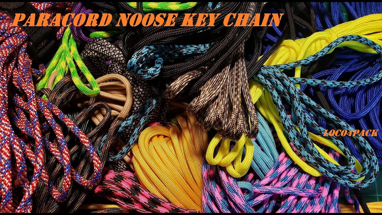 Paracord Noose Key Chain - YouTube