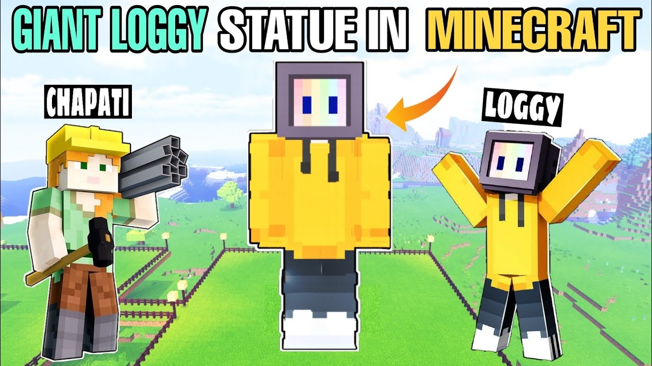 I BUILD HINDUSTAN GAMER LOGGY STATUE IN MINECRAFT - YouTube
