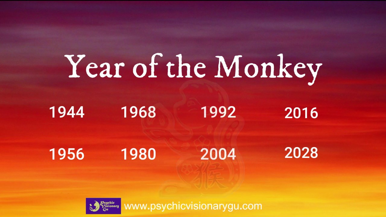 Chinese Astrology Year of Monkey Character Traits/Cosmic Elements/Lucky ...