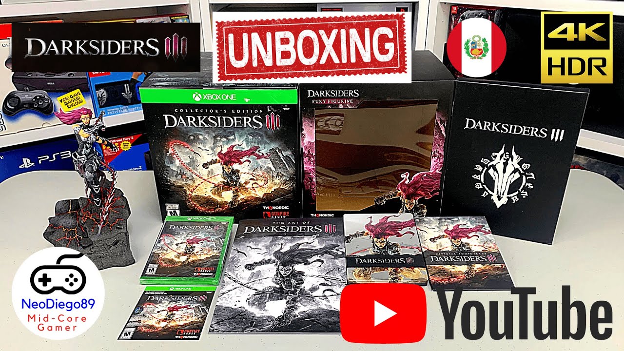 Darksiders 3 Collector's Edition Xbox One Unboxing (Spanish Latin ...