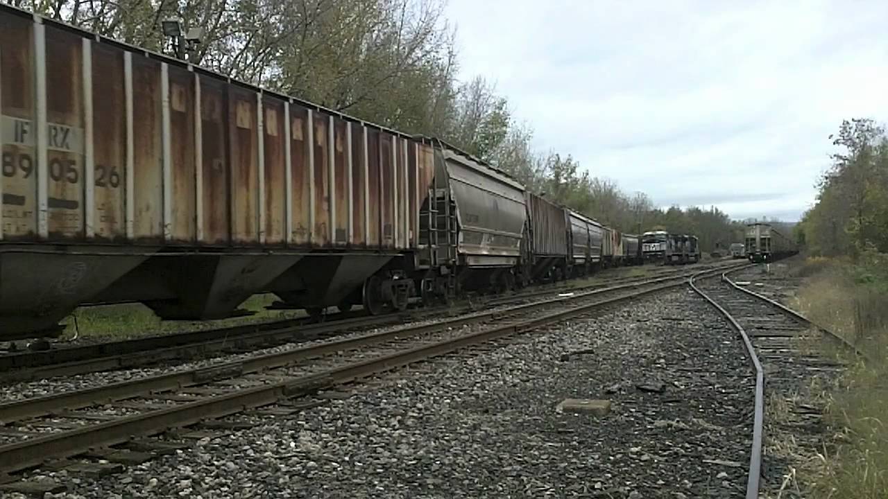 Norfolk Southern switching in Ithaca Yard Part 2 - YouTube