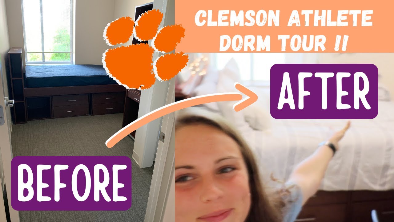 CLEMSON ATHLETE DORM TOUR *Douthit apartments & dorm tips* - YouTube