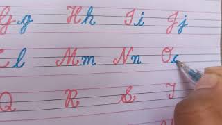 Cursive Writing a to z| Cursive abcd | Cursive handwrit... | Doovi