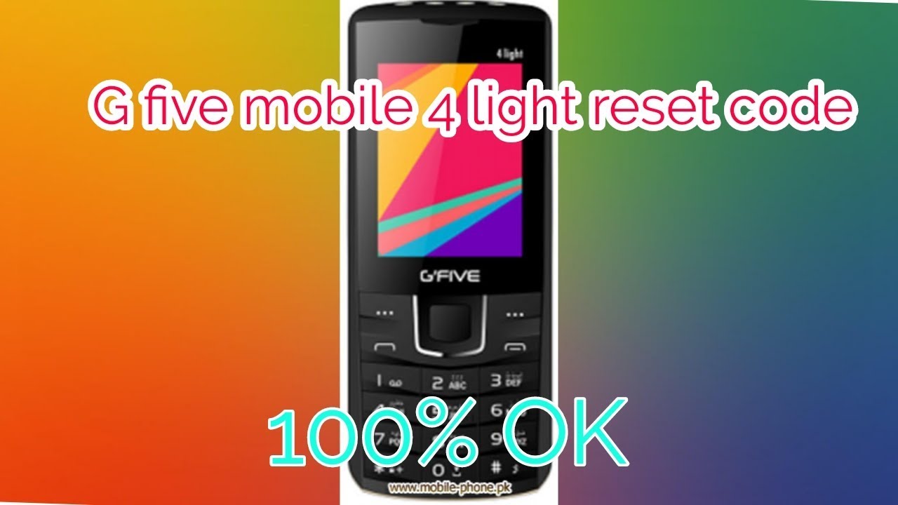g five mobile 4 light reset code!!M.Studio gfive restore factory ...
