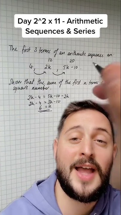 Day 44: Arithmetic Sequences & Series • 100 Days of A-Level Maths 🧮 - YouTube