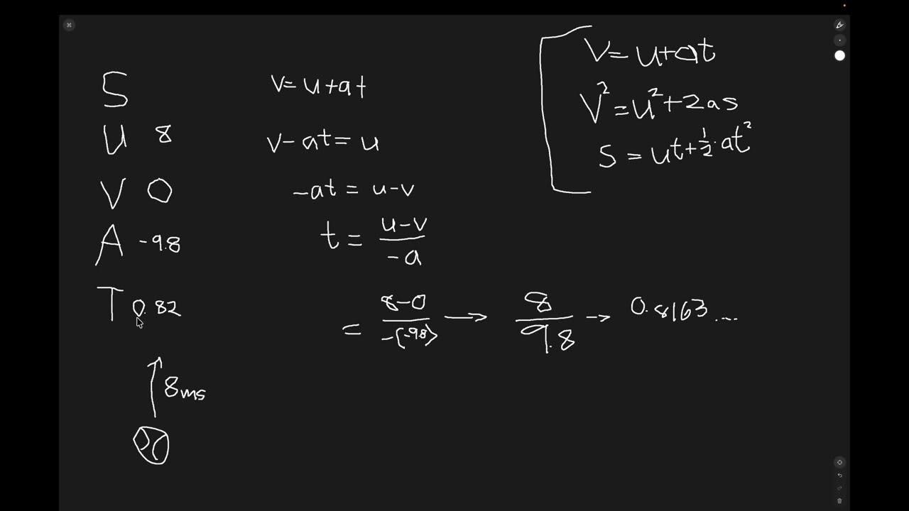 SUVAT Equations and practice problem - YouTube