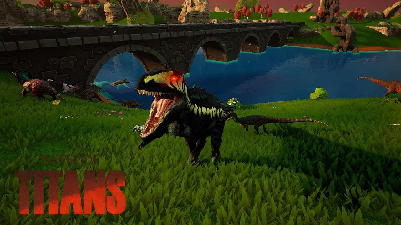 CARCHA IS BUSTED!!!!! Carcharodontosaurus PVP Montage | Path of Titans ...