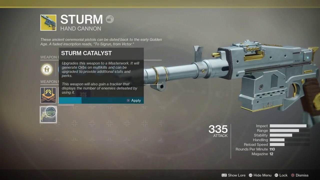 Destiny 2 Sturm Catalyst - YouTube