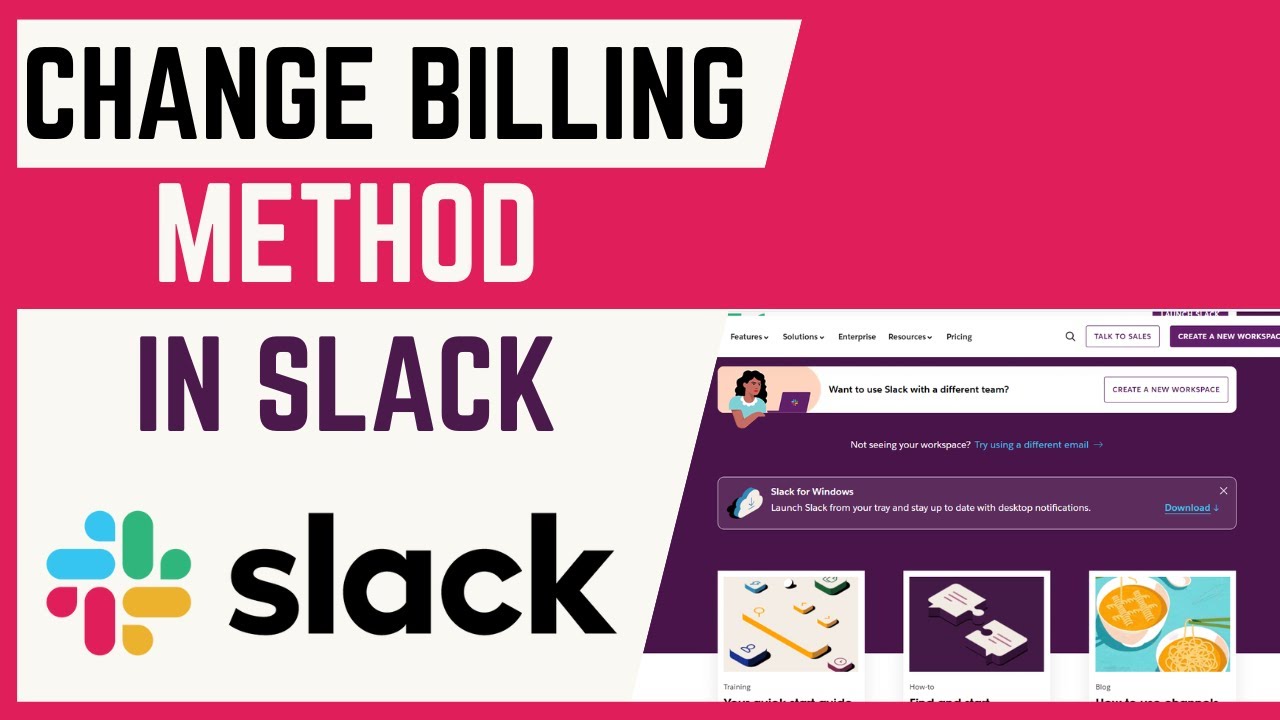 How To Change Billing Method In Slack - YouTube