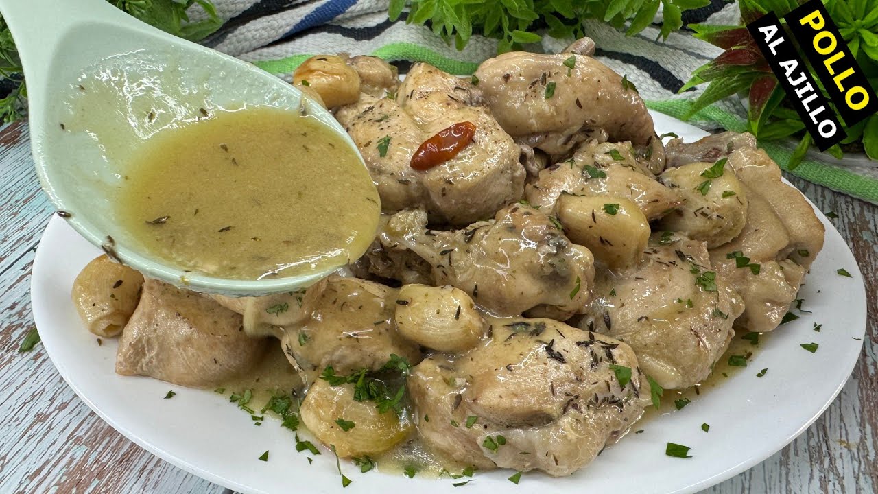 🤩 Pollo al Ajillo muy Fácil y con una salsa deliciosa! - Recetas de ...