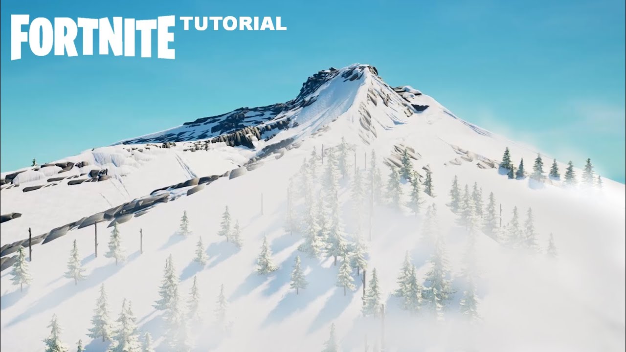 realistic snow mountain tutoial (10 tips) [fortnite creative] - YouTube