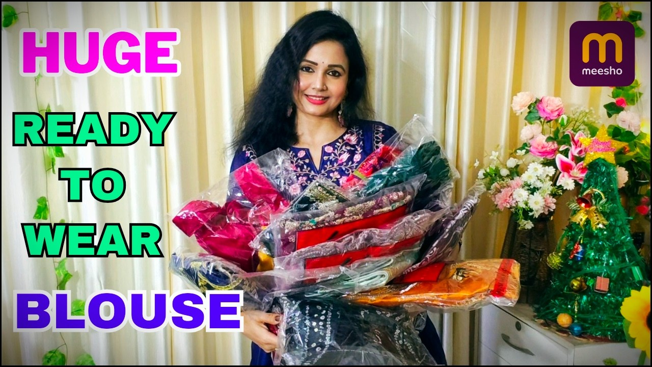 *READYMADE *BLOUSE HAUL || MEESHO BLOUSE HAUL || wedding , party ...