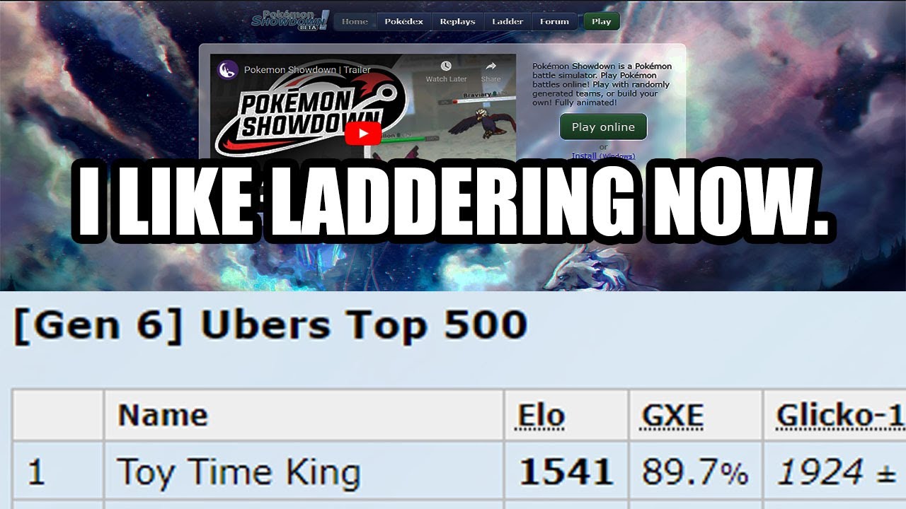 I've Come to Appreciate The Pokemon Showdown Ladder.. - YouTube