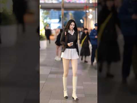 Beautiful chinese girl street fashion tiktok #short #shorts #ytshorts