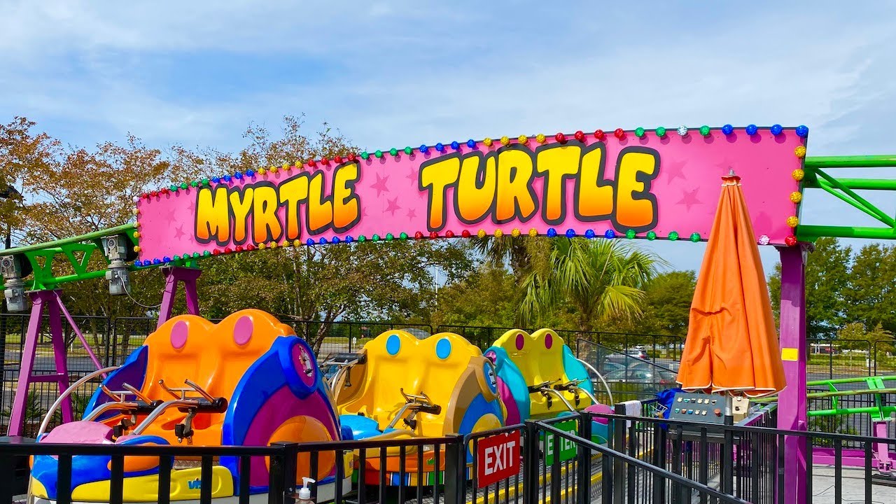 Myrtle Turtle On-Ride POV in 4K • Pavilion Park Fun Park in Myrtle ...