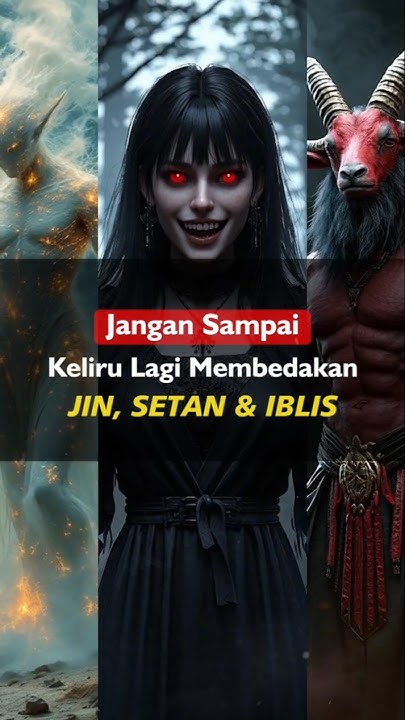 Jangan sampai keliru, Perbedaan Jin, Setan dan Iblis #islam #jin #setan #iblis #shorts #islamic ...