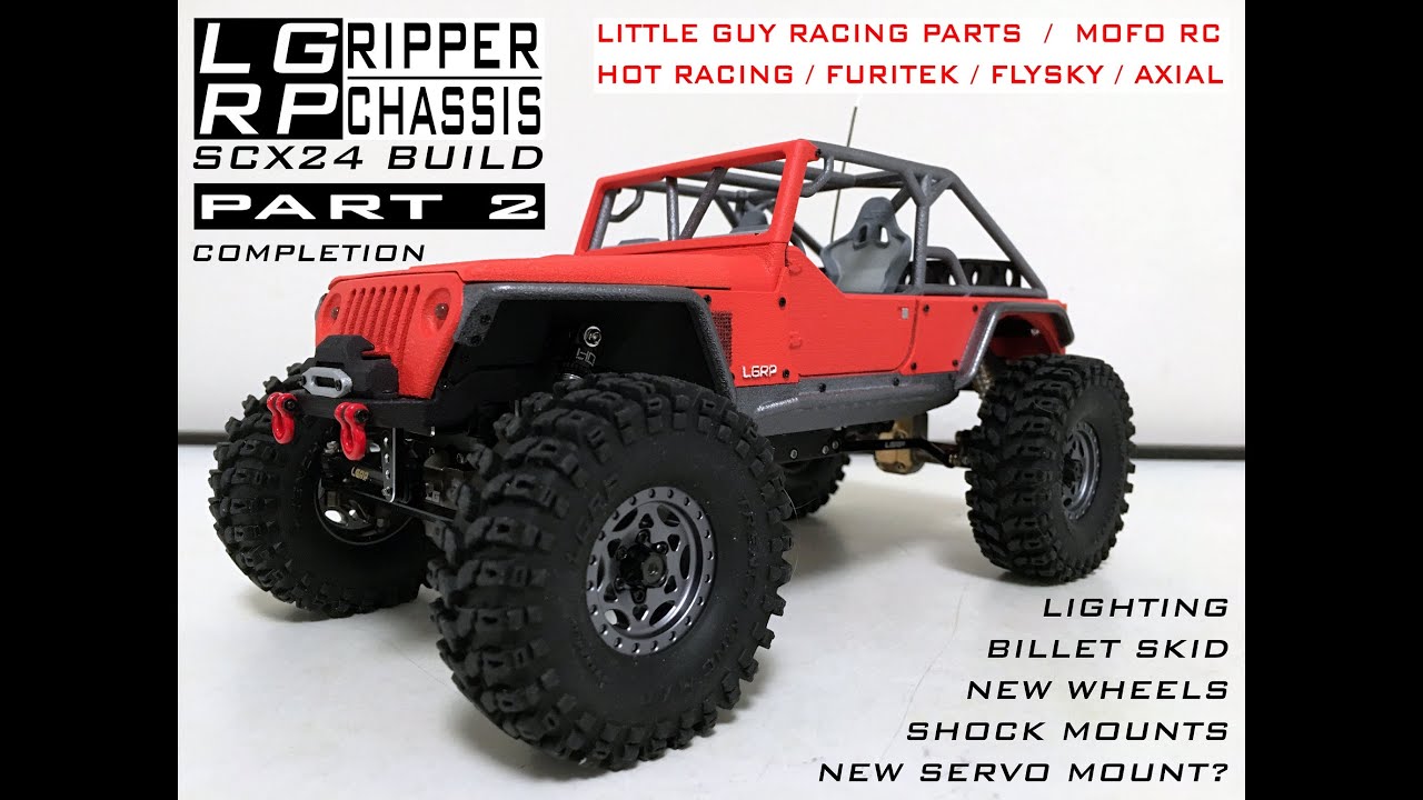 SCX24 LGRP RIPPER CHASSIS BUILD: PART 2 - PAINT/BODY, BILLET SKID ...