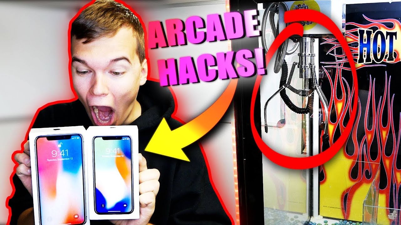 Won TWO iPhone X's from the Claw Machine! ARCADE HACKS - YouTube