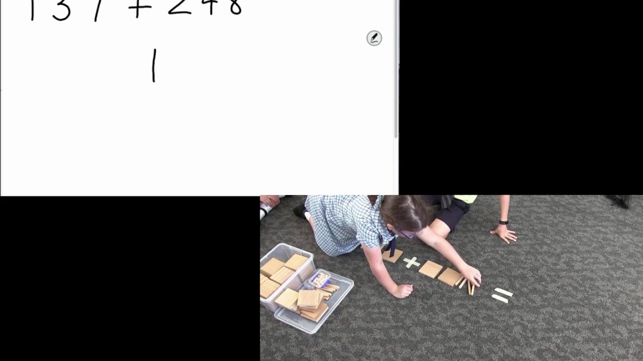 Addition with trading (longer version) - YouTube