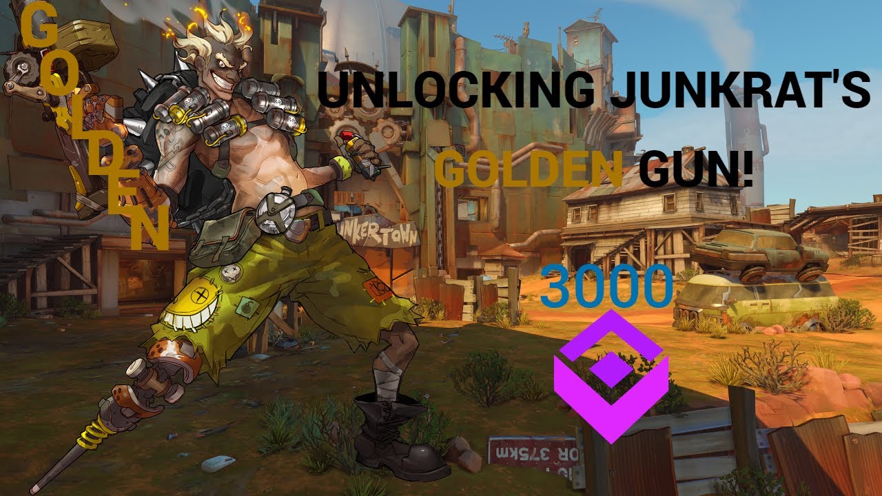 My First Golden Gun in Overwatch! (Junkrat) - YouTube