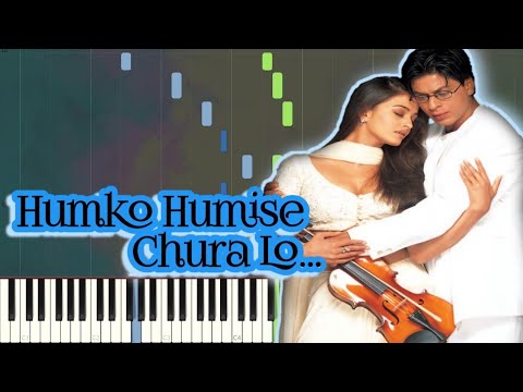 Humko Humise Chura Lo | Mohabatein | Piano Tutorial || Udit Narayan ...