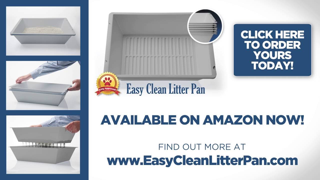 The Easy Clean Litter Pan 7-Tray System - YouTube