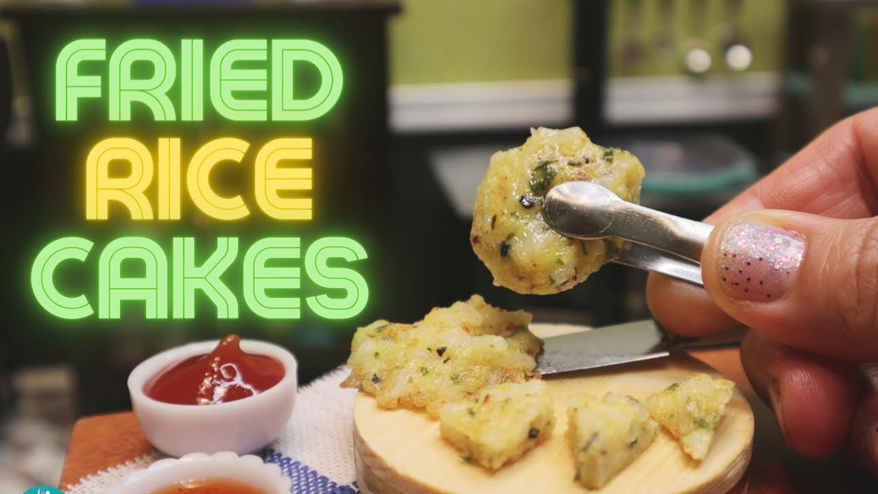 Have Leftover Rice? Make Tasty Fried Rice Cakes. Miniature Cooking ...