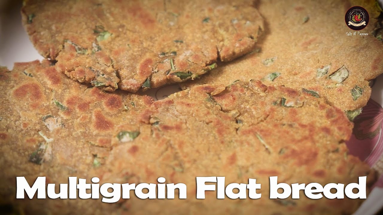 How to make Healthy Multigrain low gluten Flatbread | Multi grain ...