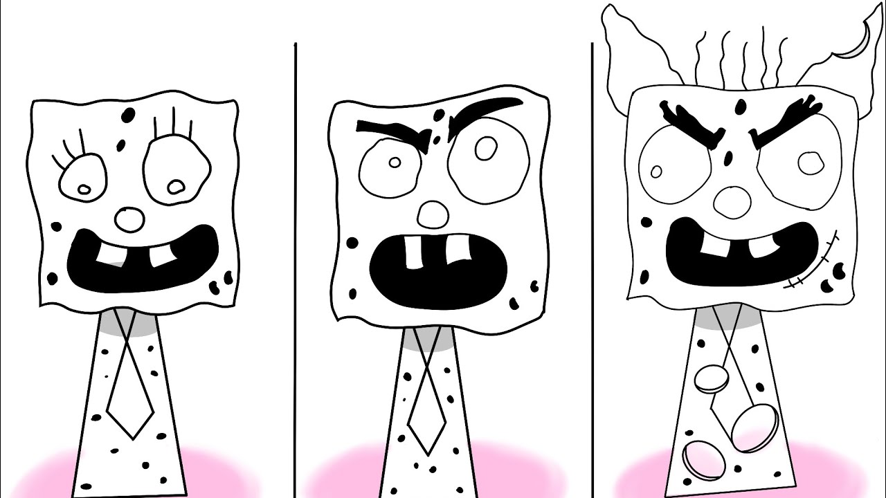 Drawing Sprunki OC: DoodleBob (from SpongeBob SquarePants) all Phases ...
