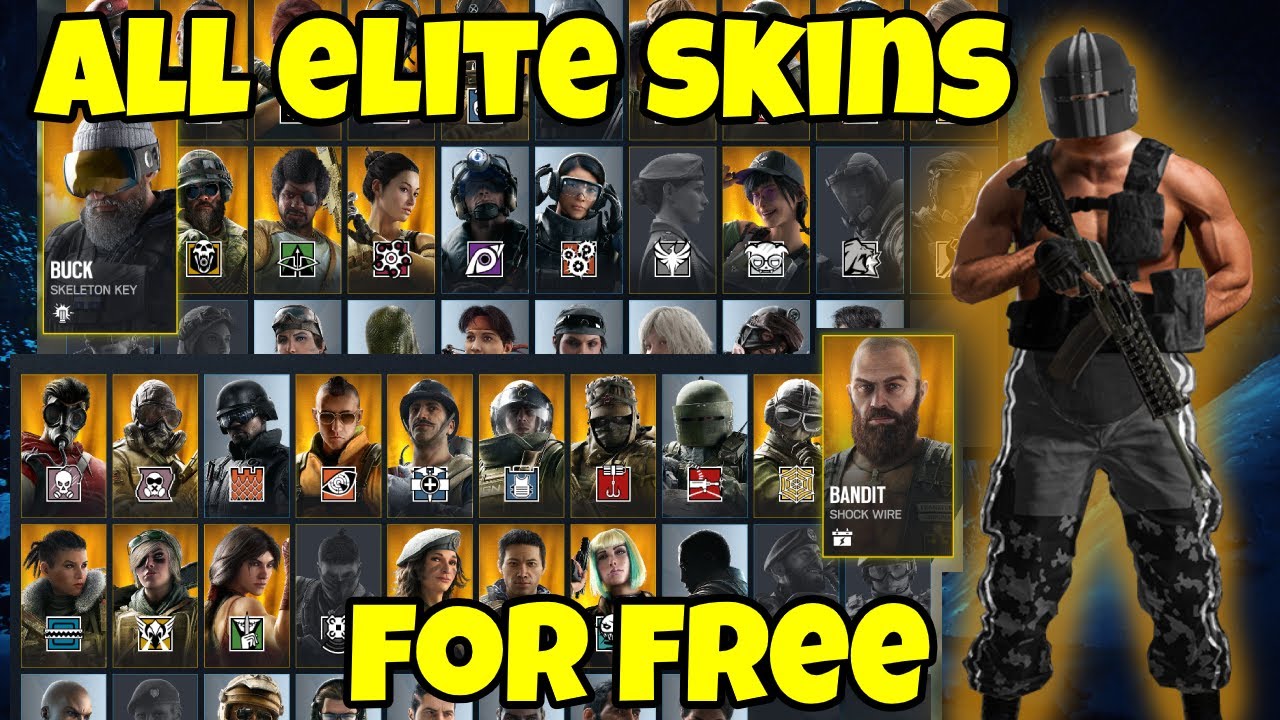 All Elite Skins for FREE - Rainbow 6 Siege Year 5 - 2020 - YouTube