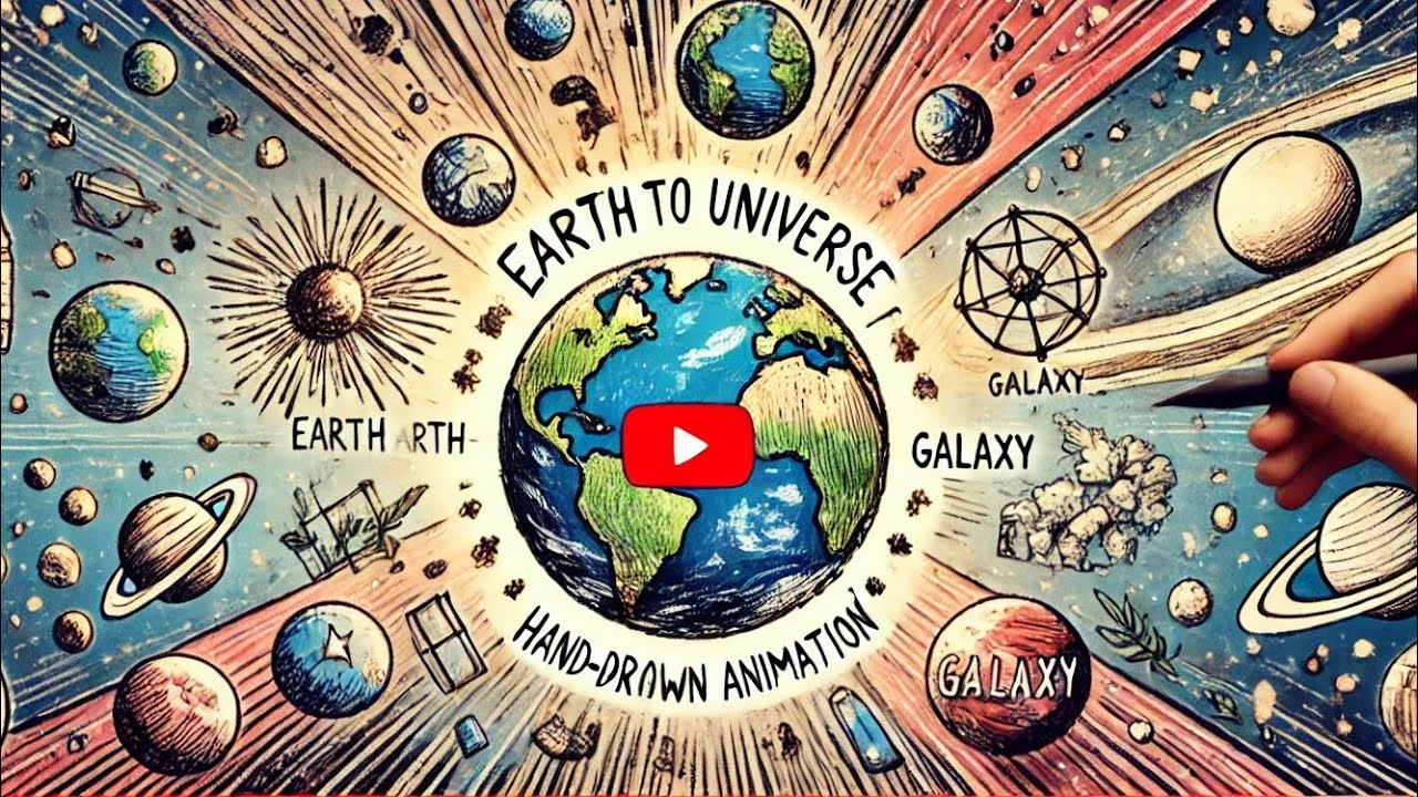 Earth to Universe zoom out | Short 2d animation - YouTube