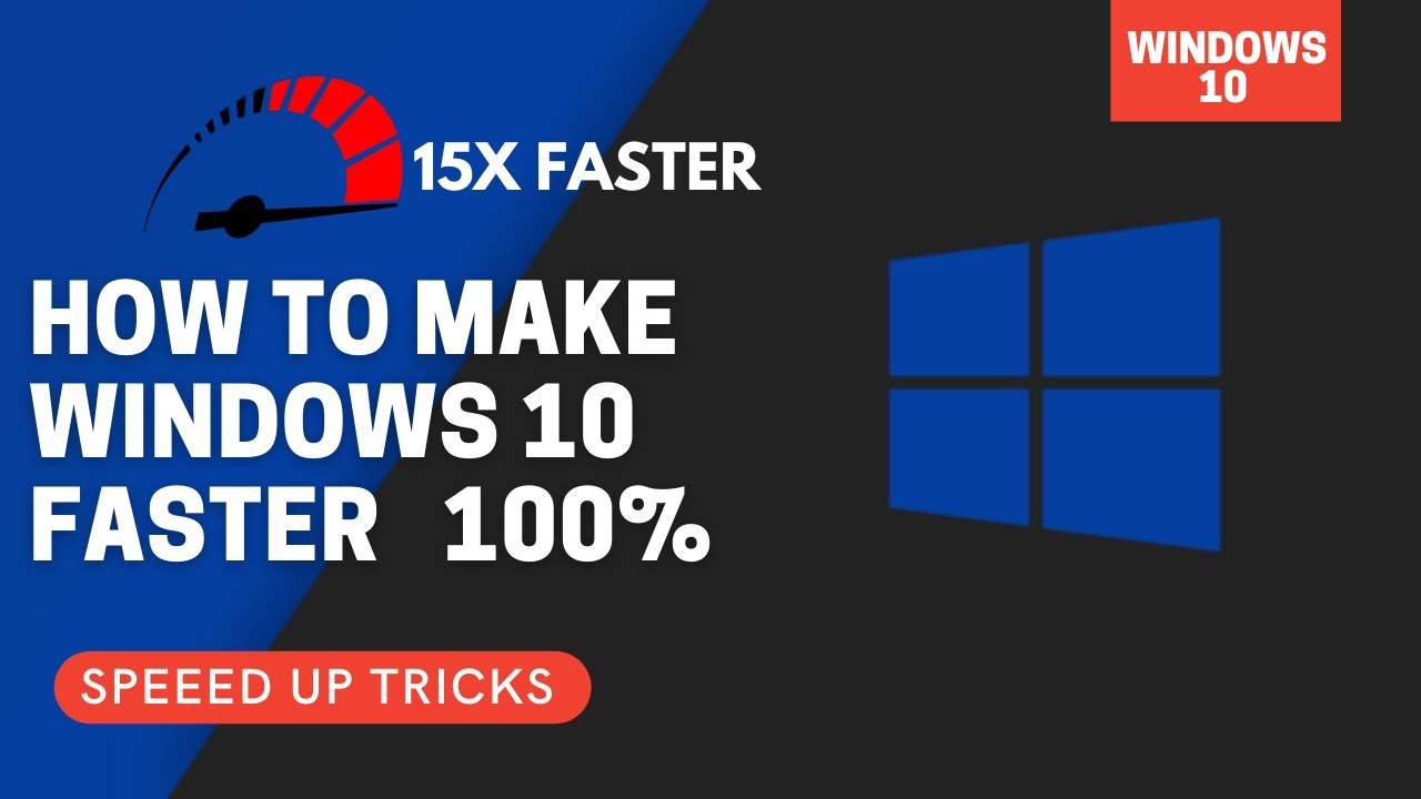 How to make windows 10 faster | How to make windows faster 10 | how to ...