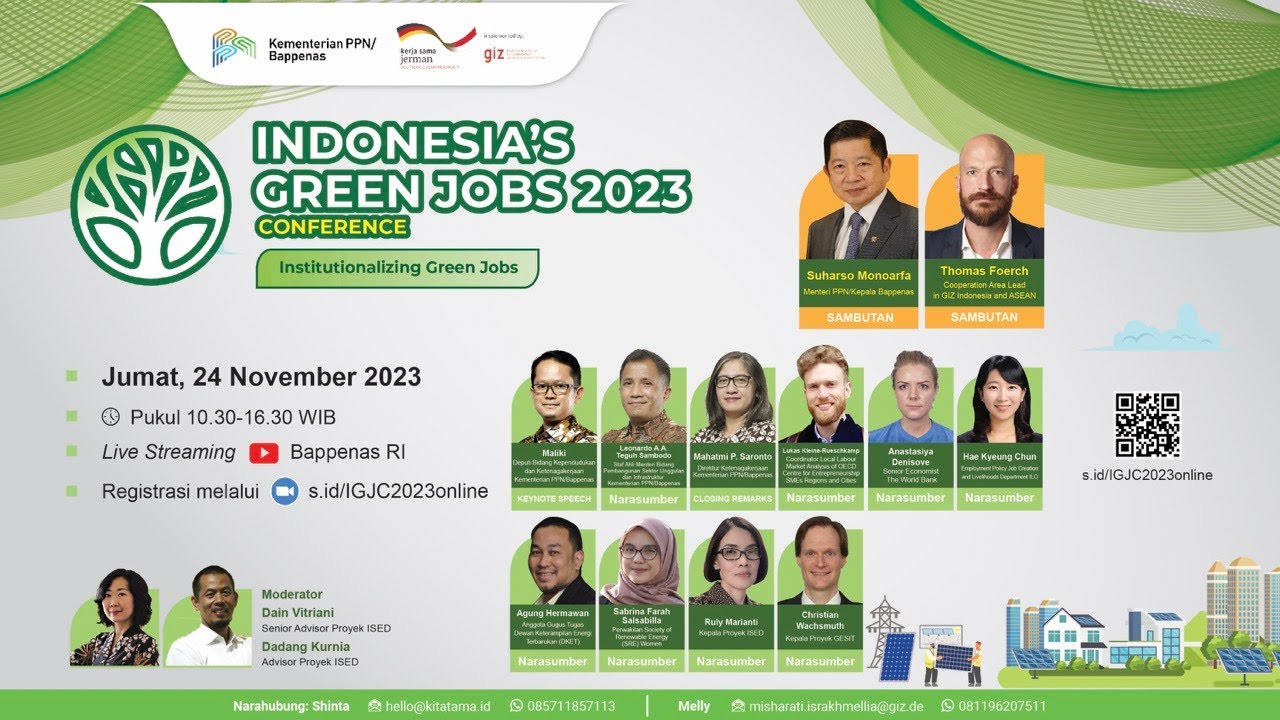 Indonesia’s Green Jobs Conference (IGJC) 2023: Institutionalizing Green ...