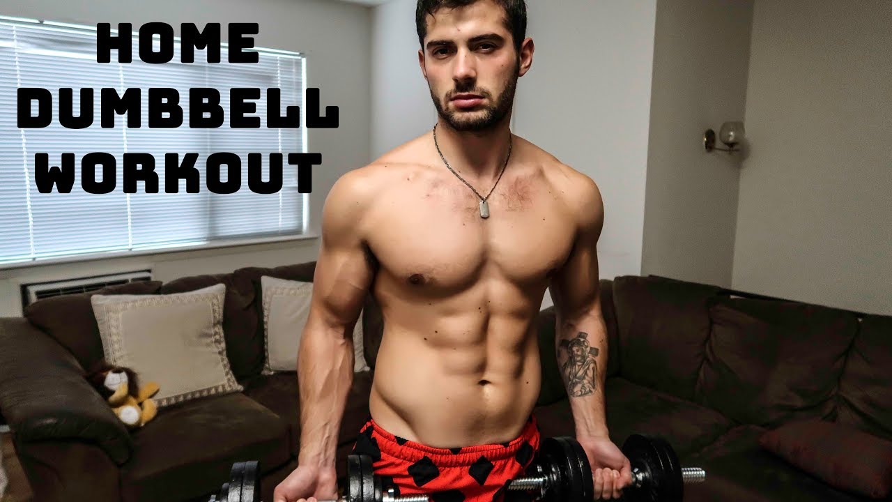 My Home Dumbbell Workout (6 Exercises) - YouTube